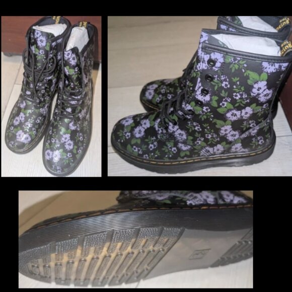 Dr. Martens | Shoes | New Dr Martens Womens Black Primrose Floral Hydro ...
